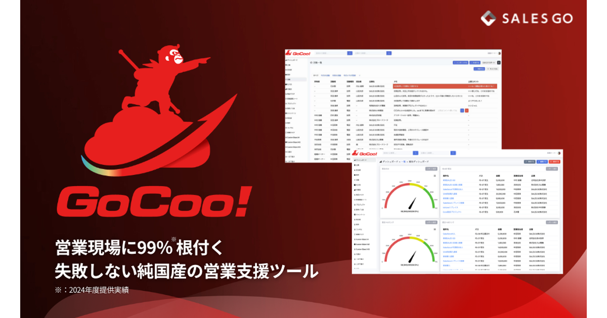 SALES GO、「SALES GO ISM」を「GoCoo!」へ刷新 β版をリリース|SalesZine（セールスジン）